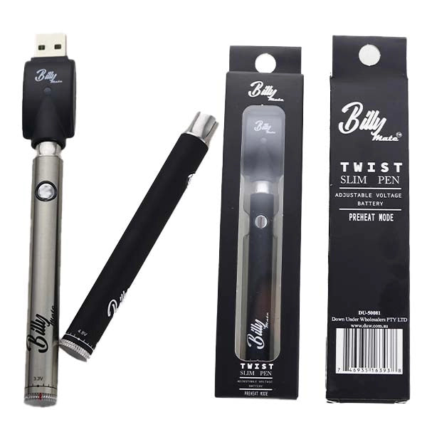 Billy Mate Twist Slim Pen Battery For 510 Cartridges – Convenient – Get ...