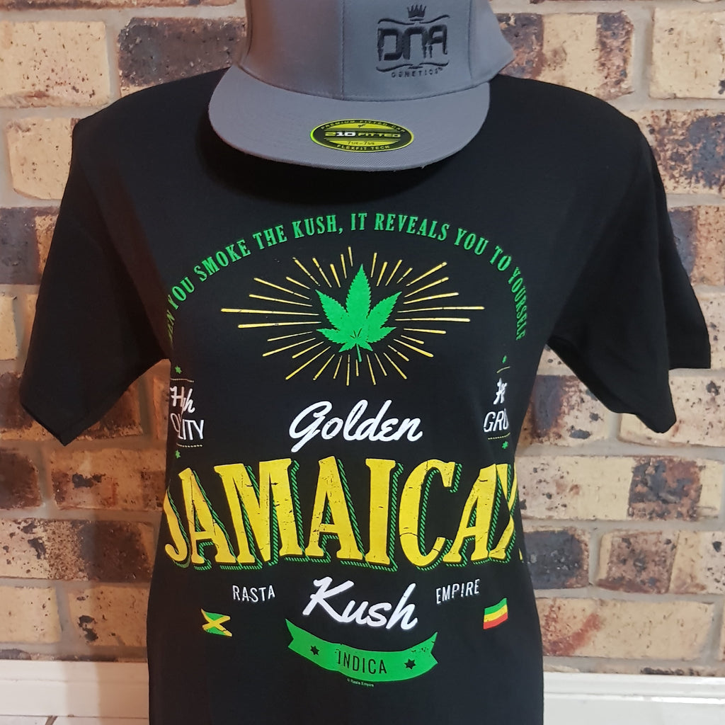 T shirt. Golden Jamaican Kush – Get Hempified Store
