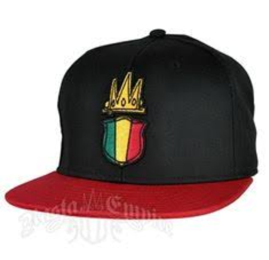 Rasta Empire Shield Logo Black Cap – Get Hempified Store